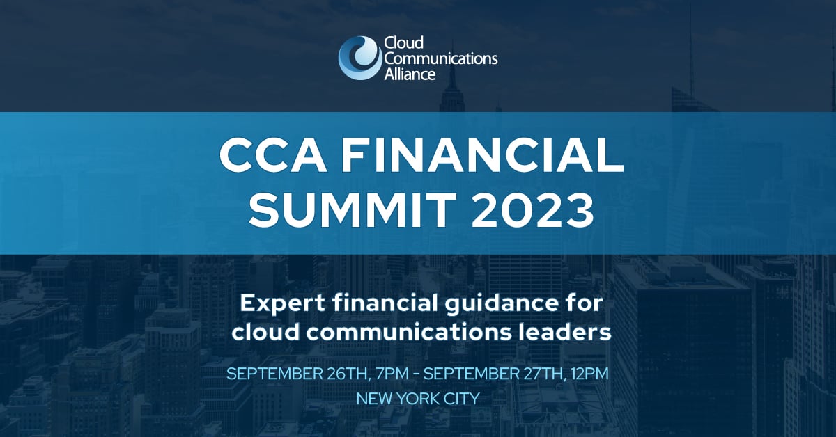 CCA Financial Summit 2023 For Cloud Communications Leaders